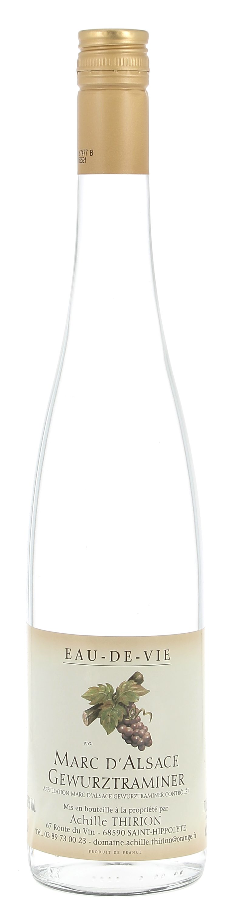Marc de Gewurztraminer - Domaine Achille Thirion